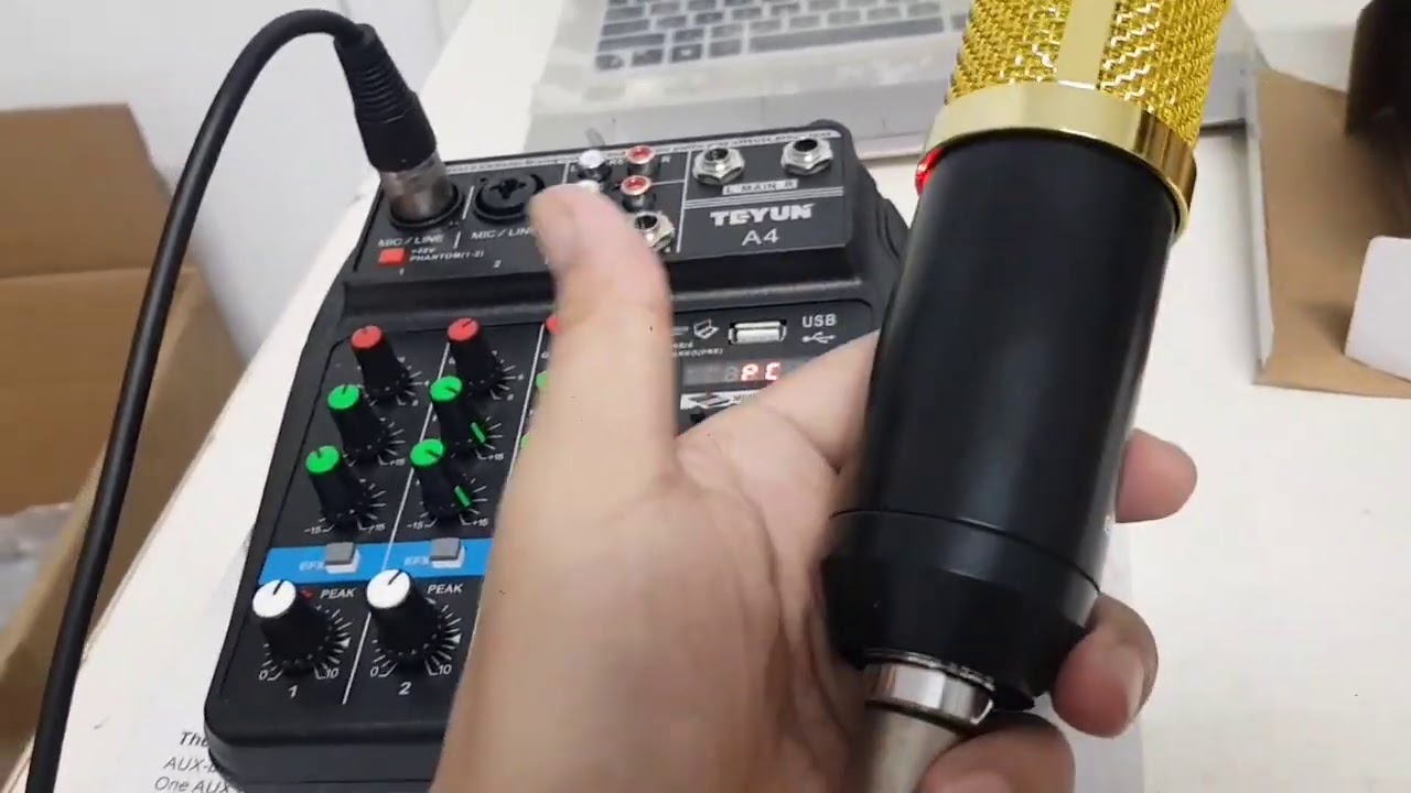 how to make Videoke by mixer and amplifier - YouTube