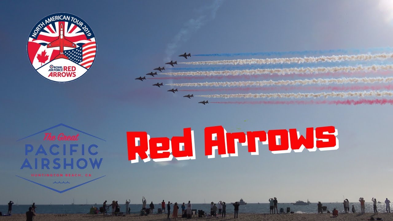 Red Arrows Final US Tour Airshow Friday Practice .. Great Pacific ...