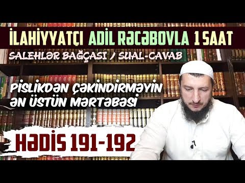 Pislikdən çəkindirməyin ən üstün mərtəbəsi | SUAL-CAVAB | Adil Rəcəbov Salehlər Bağçası