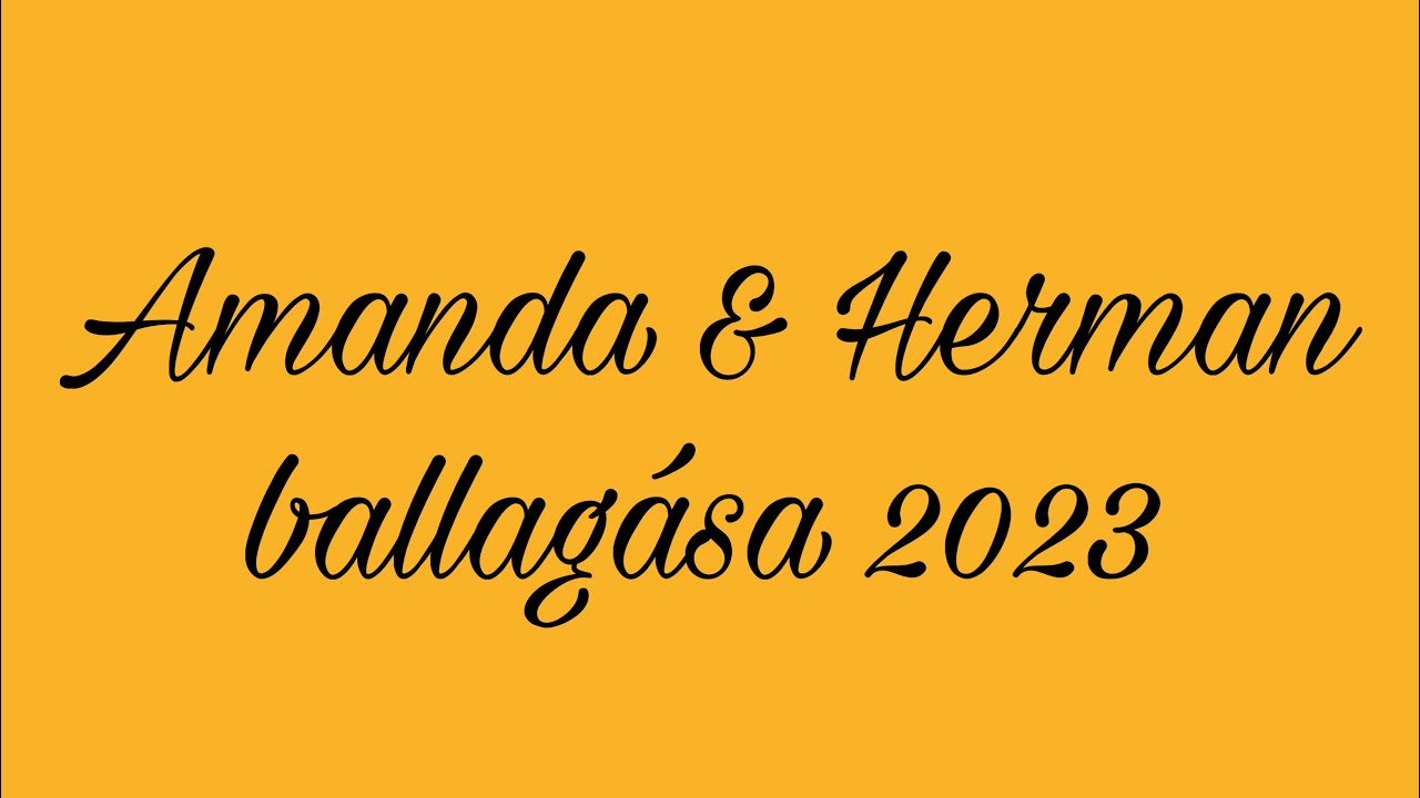 Amanda & Herman Ballagása 2023 OFFICIAL VIDEO MUSIC - YouTube