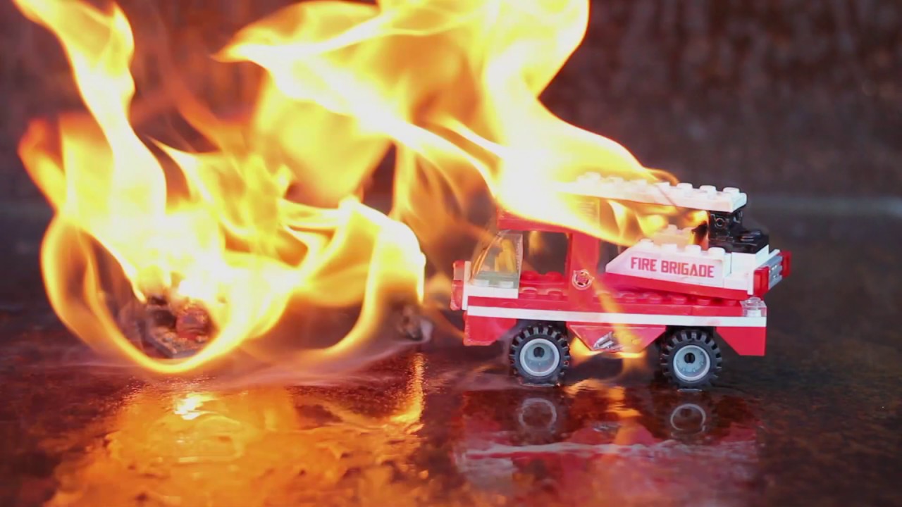 What an irony - Fire Truck on Fire - LEGO MELTING - YouTube