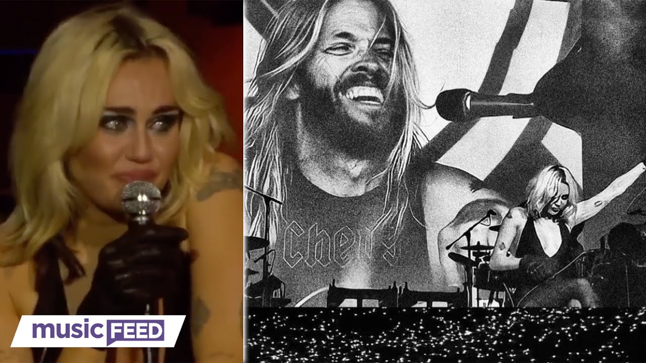 Miley Cyrus Cries During Tribute Performance For Taylor Hawkins - YouTube