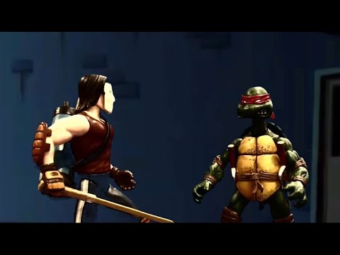 TMNT Raphael vs Casey Jones (stopmotion) - YouTube