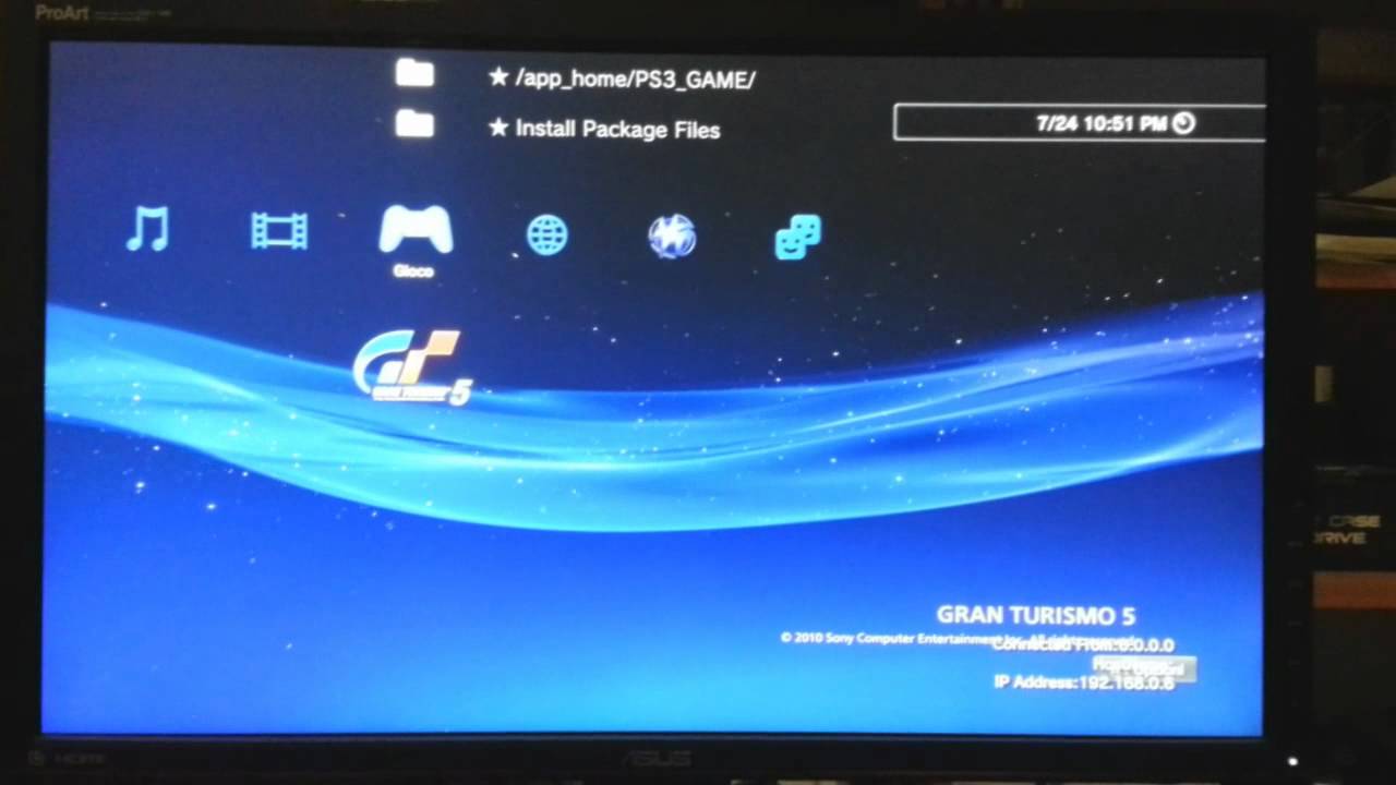 PS3 DEX 4.11 - Gran Turismo 5 V2.07 (2.06.60946632) (Italian) M109 ...