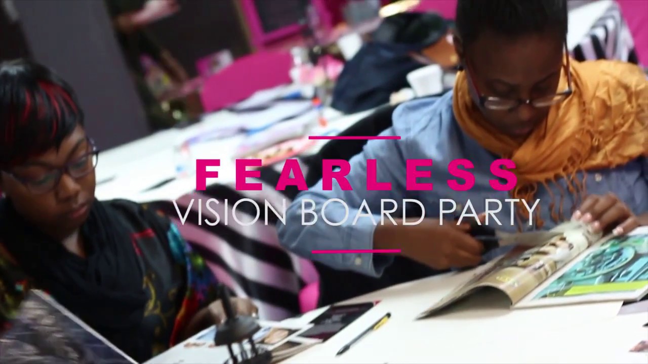 Fearless Vision Board Party recap - YouTube