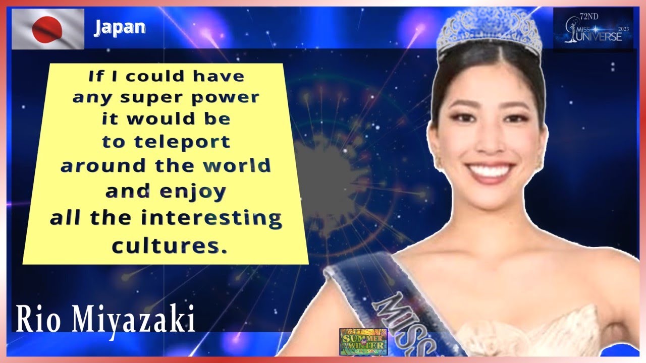 Miss Universe 2023 | Japan | Rio Miyazaki - YouTube
