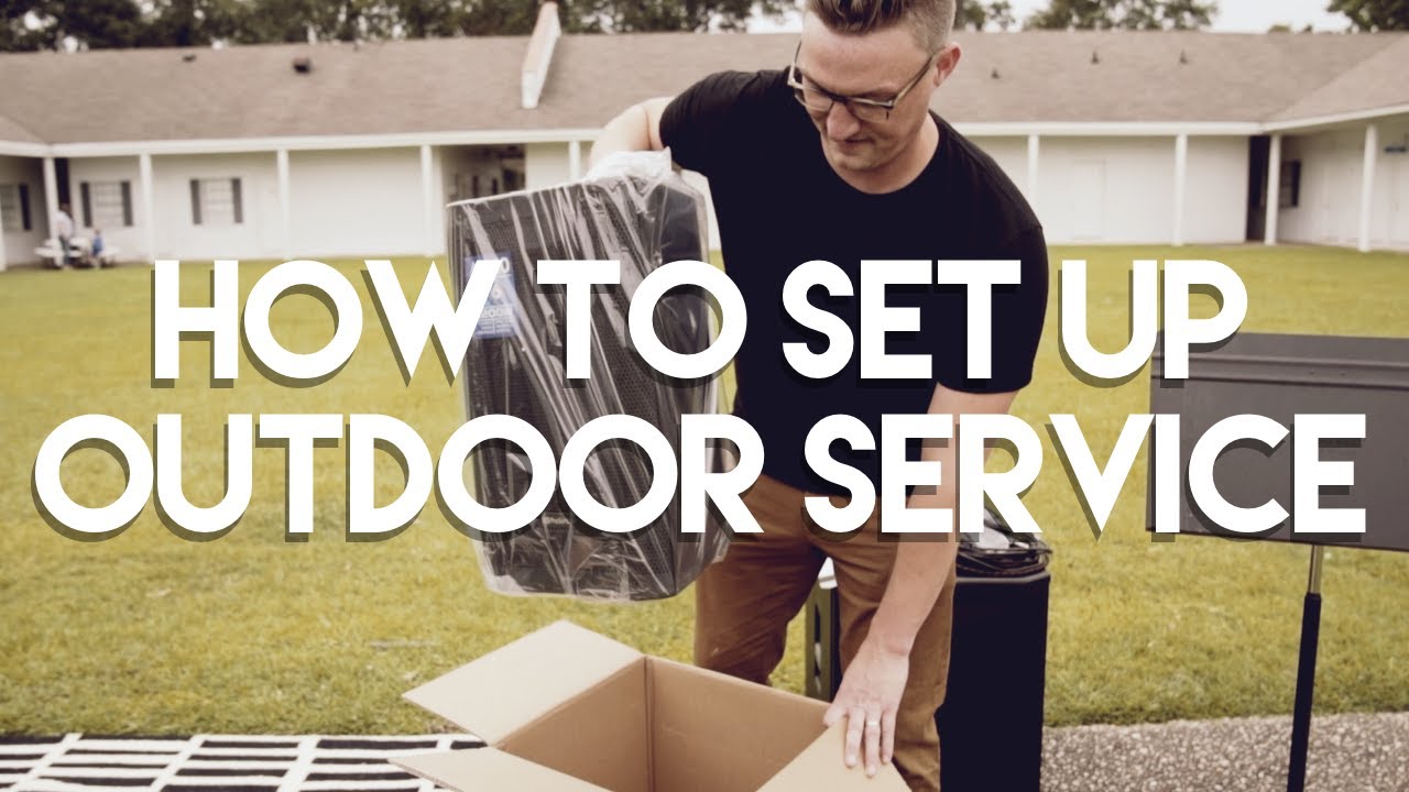 Step by Step Instruction on How To Set Up the Perfect Outdoor Service ...