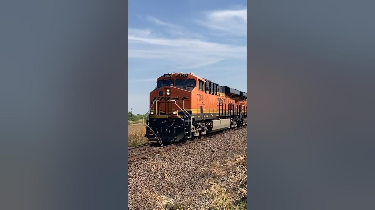 BNSF #7063 (ES44C4) - YouTube