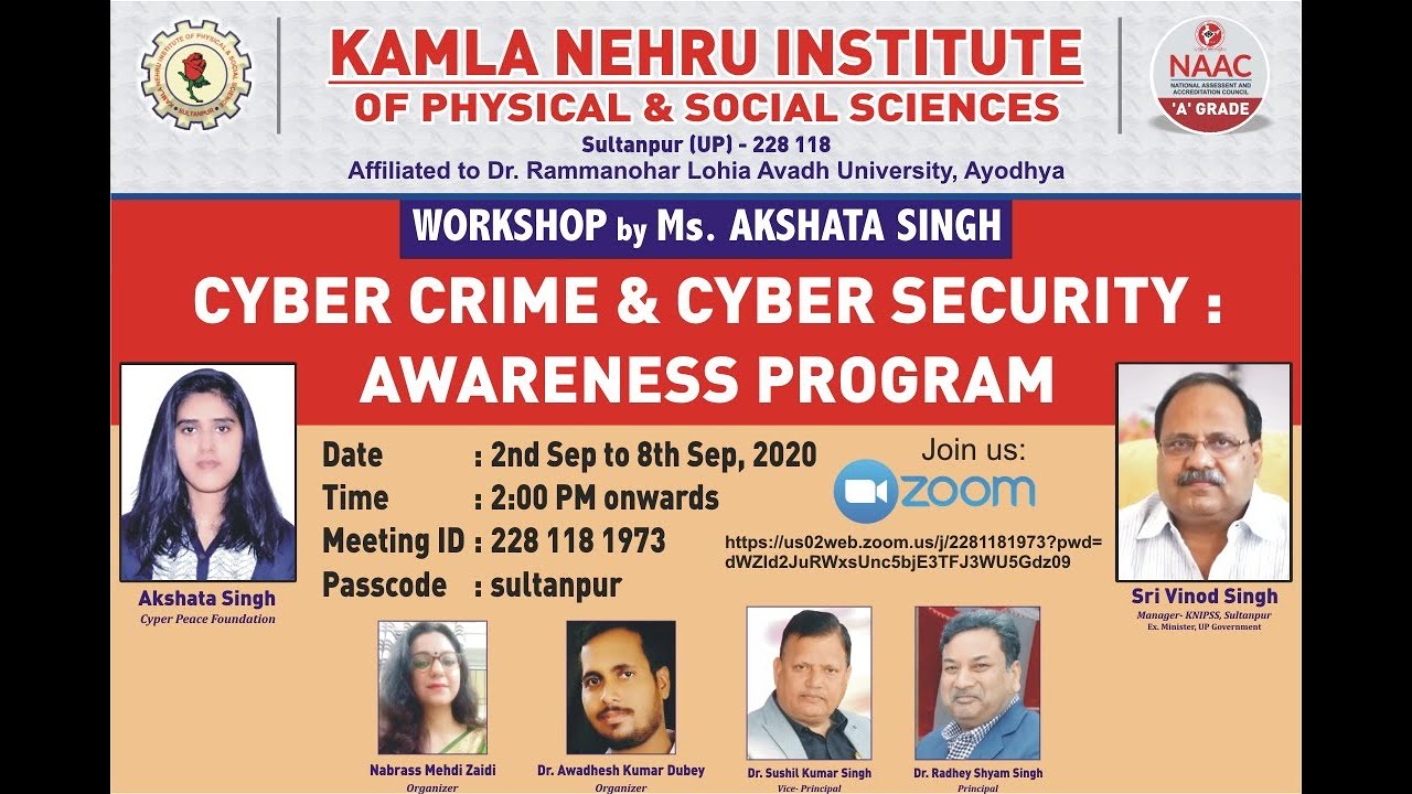Lecture on Cyber Law and Security by Ms. Akshata Singh - YouTube