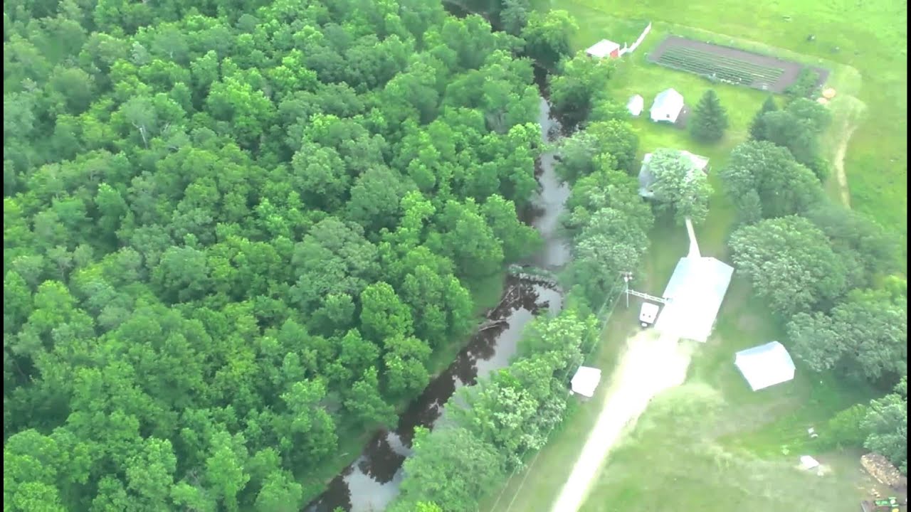 Fly over Lancaster, MN - YouTube