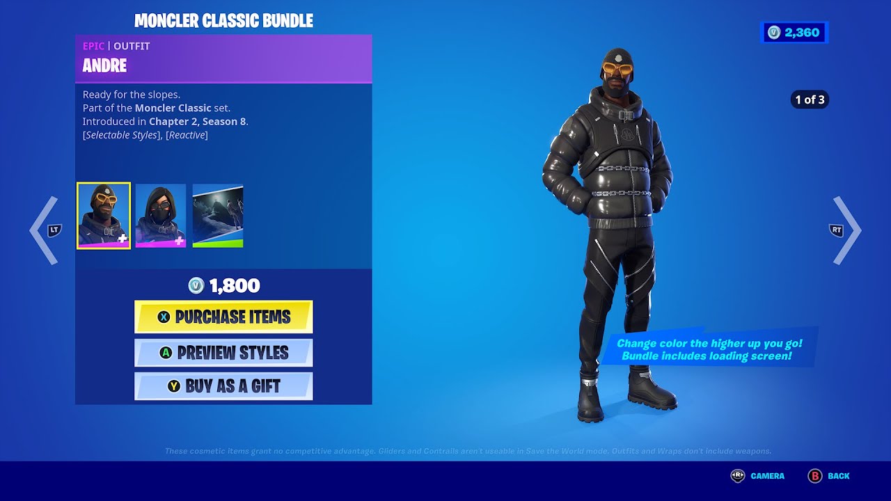 Fortnite Item Shop, November 20th 2021 - *NEW* MONCLER COLLAB BUNDLE ...