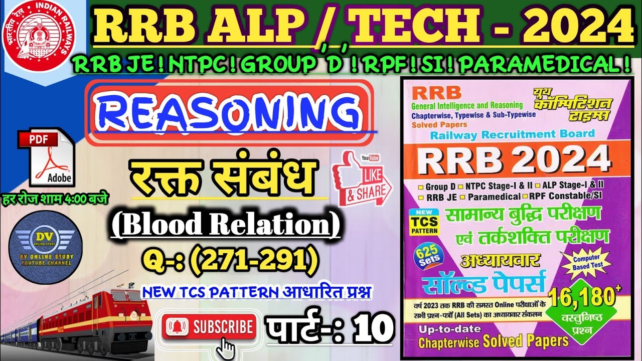 Blood Relation (रक्त सम्बन्ध) Reasoning Short Tricks| Railway Reasoning ...