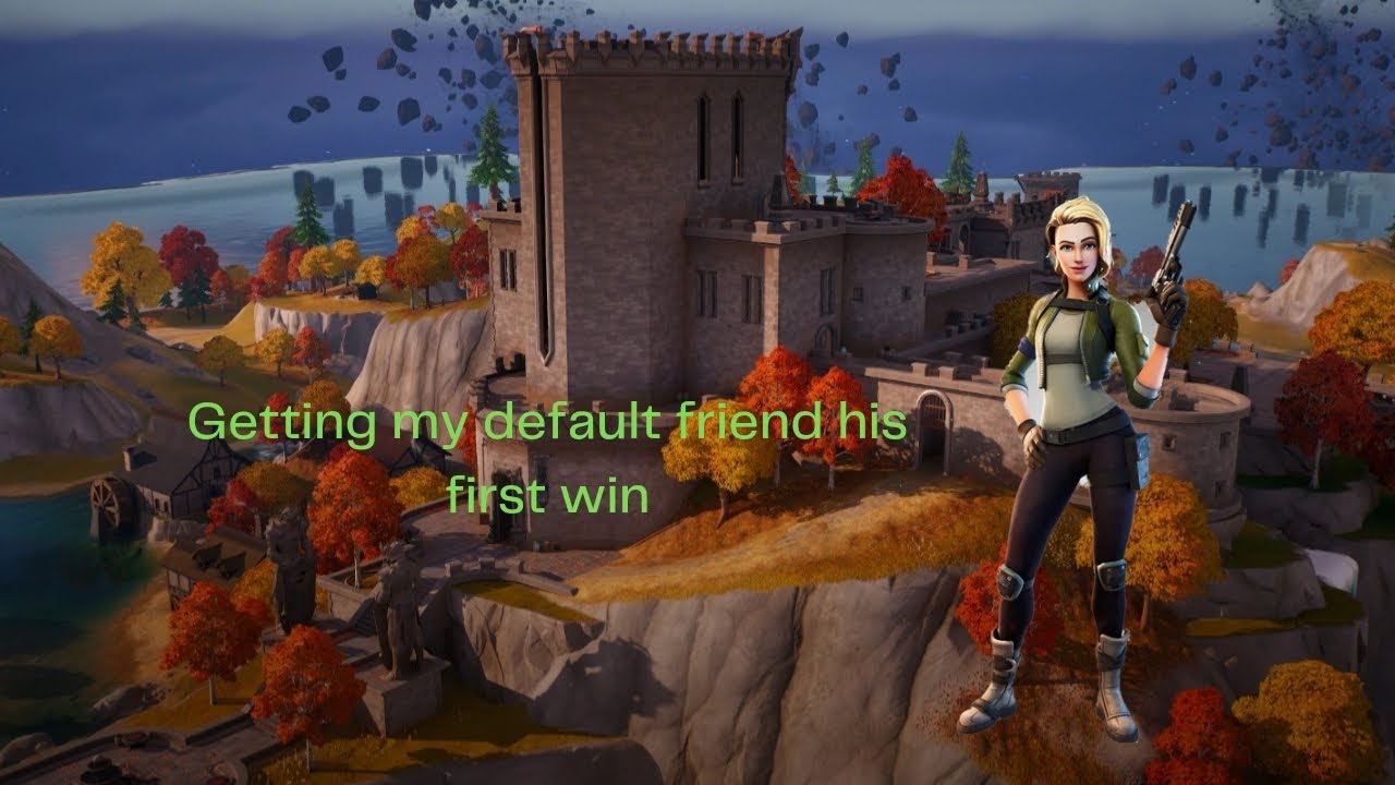 getting my default friend his first win. winning game! - YouTube