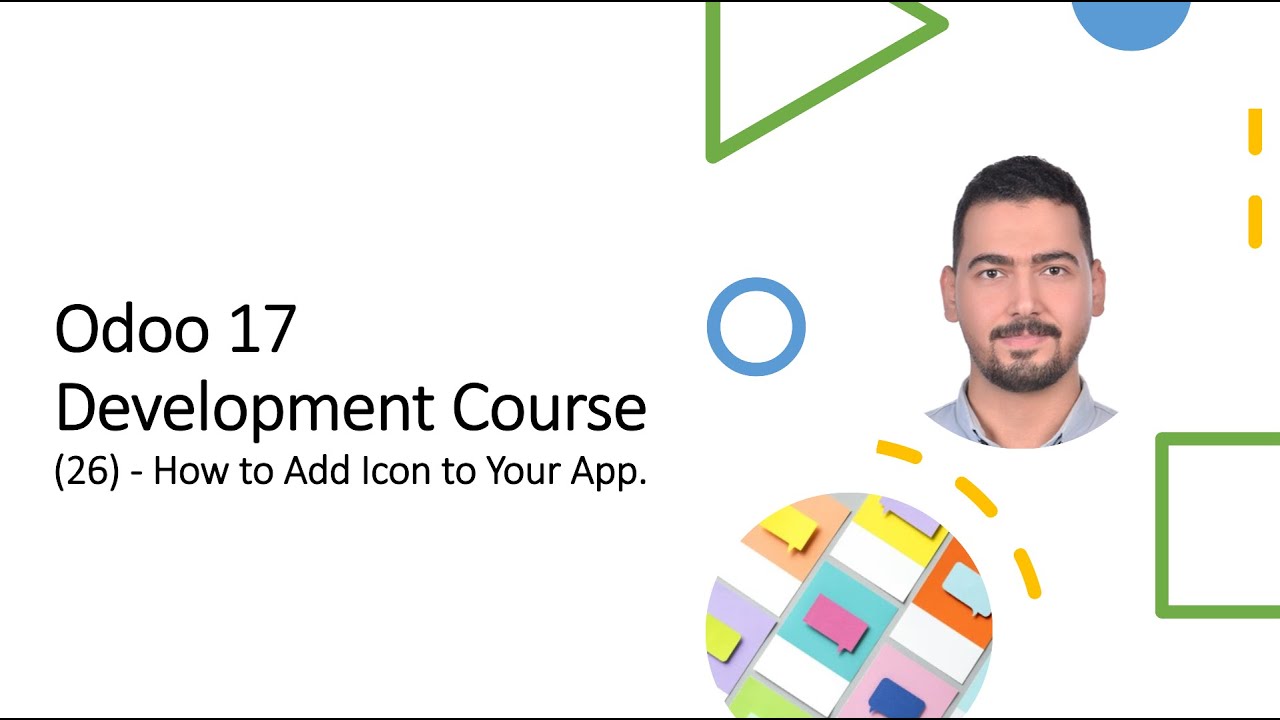 Odoo 17 Development Course (26) - How to Add Icon to Your App. - YouTube