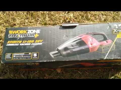 Aldi Workzone 20v vacuum cleaner - YouTube