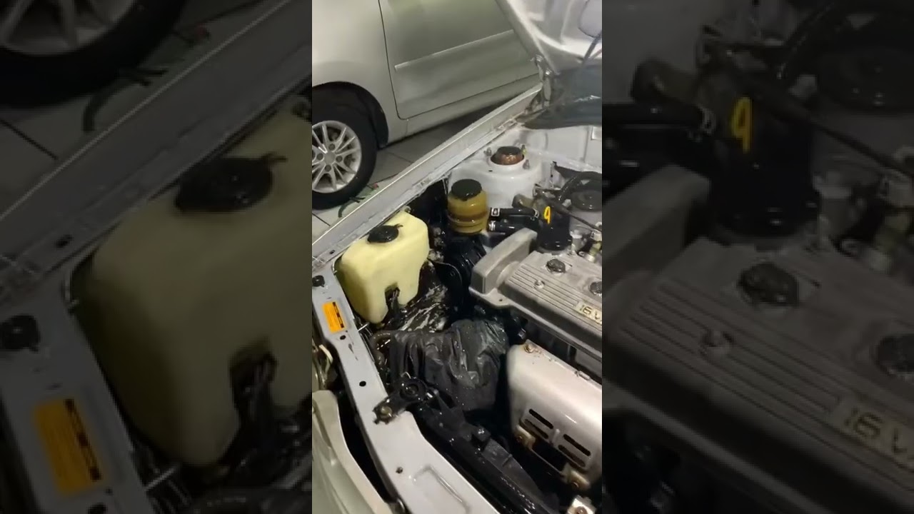 SALON MESIN TOYOTA SOLUNA #toyota #soluna #detailing - YouTube
