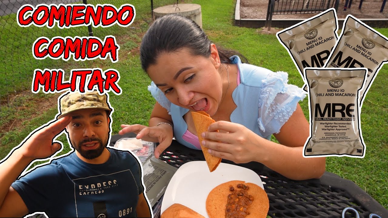 COMIENDO COMIDA MILITAR TODO EL DIA - YouTube