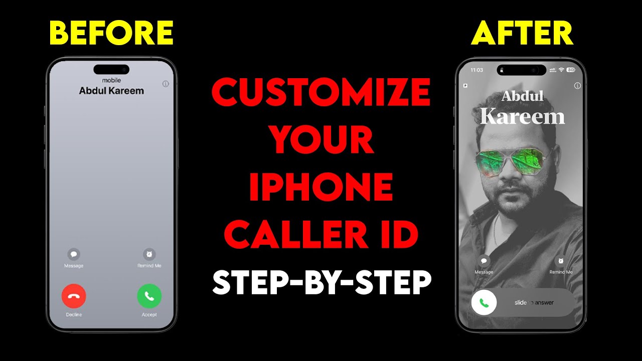 FULL SCREEN Imagers For Caller ID on iPhone - YouTube