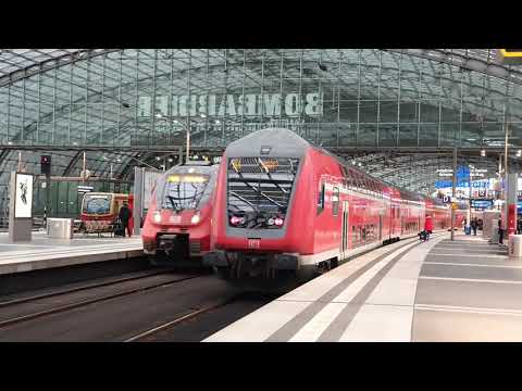 🇩🇪 Züge in Berlin Hauptbahnhof/ Trains at Berlin Central Station - YouTube