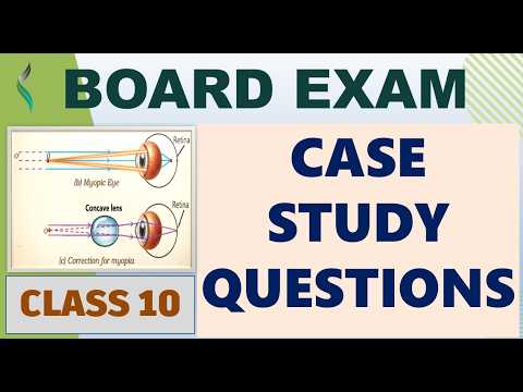 Myopia Case study Questions Class 10 Science - YouTube