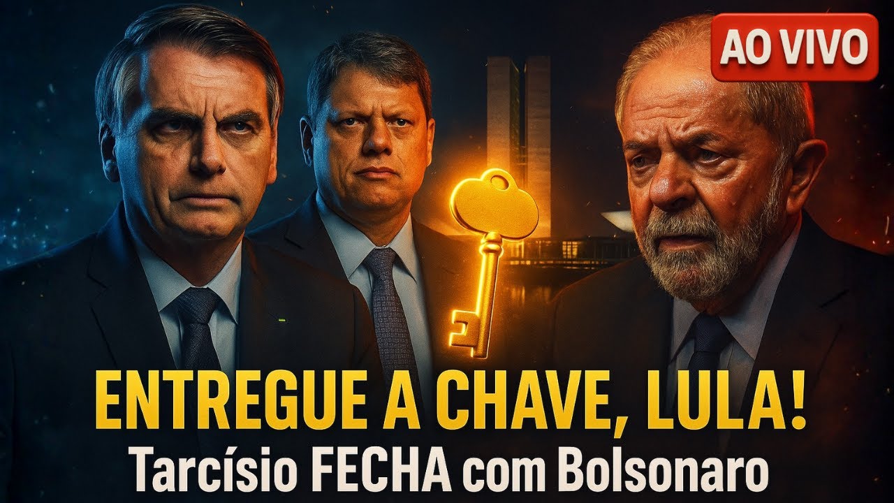 🔥 ENTREGUE A CHAVE, LULA! Tarcísio FECHA com Bolsonaro! - YouTube