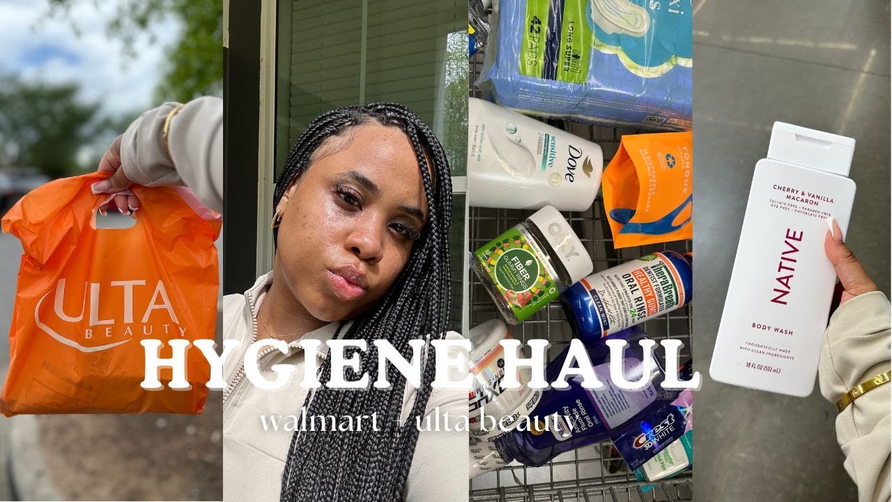 Hygiene Shopping | $200 walmart & ulta haul + hygiene tips & favs - YouTube