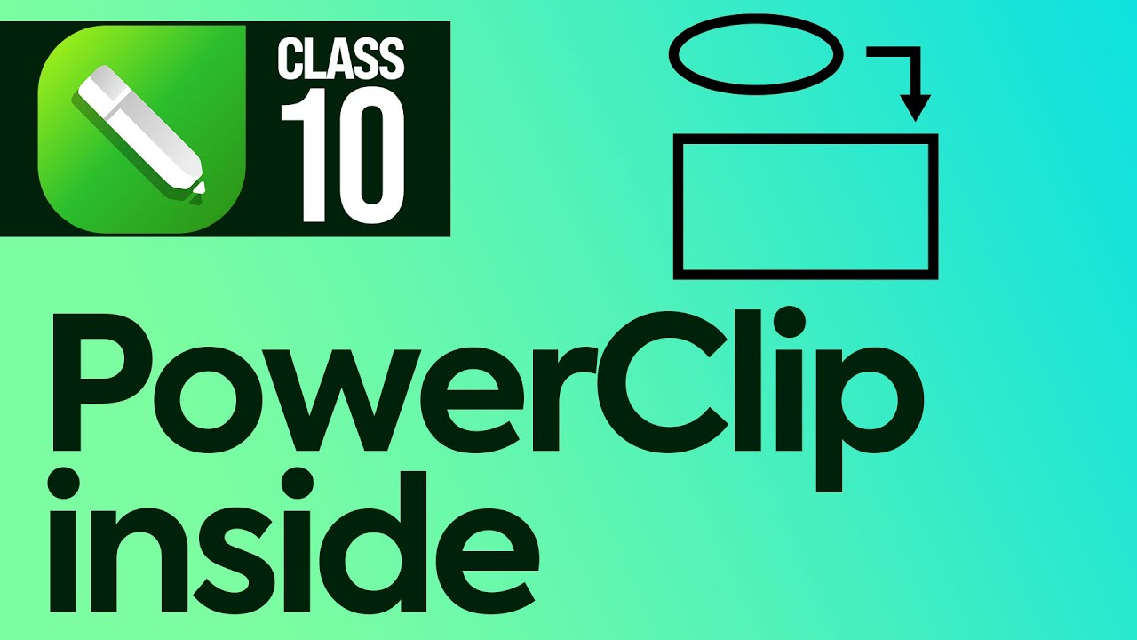 PowerClip inside in CorelDRAW 2021 Class 10 - Urdu / Hindi - YouTube