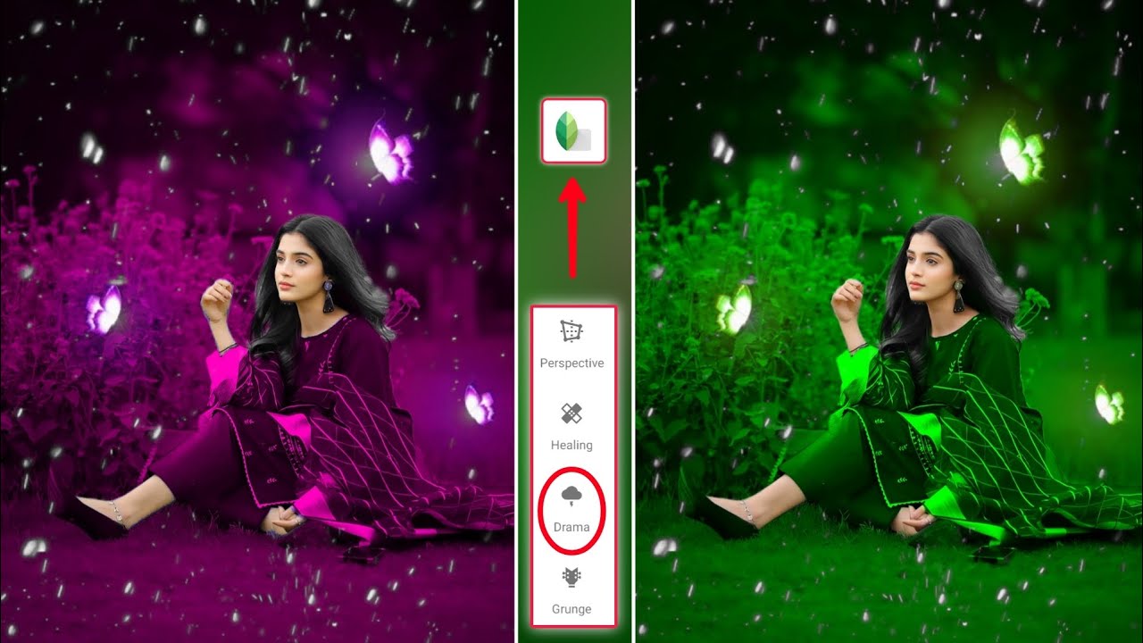 Snapseed Light Butterfly Photo Editing | New Photo Editing Snapseed ...