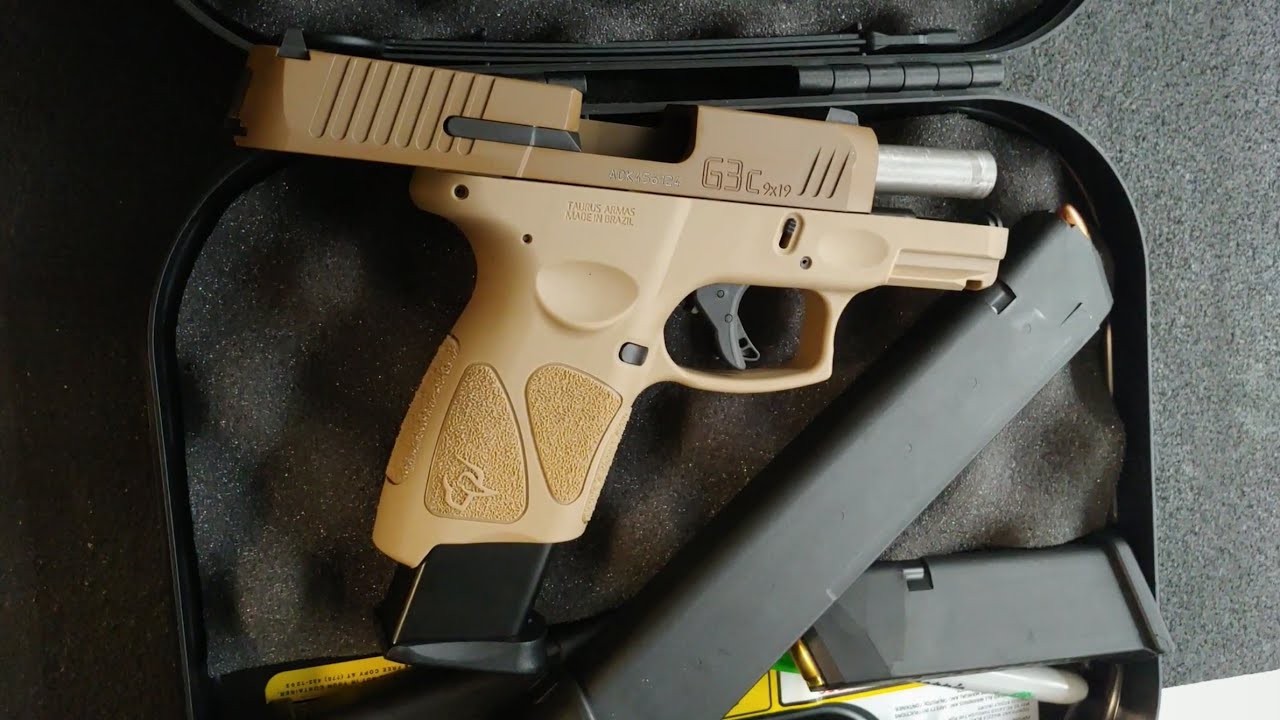 Shooting 17 round magazine: Taurus Coyote Tan G3c - YouTube