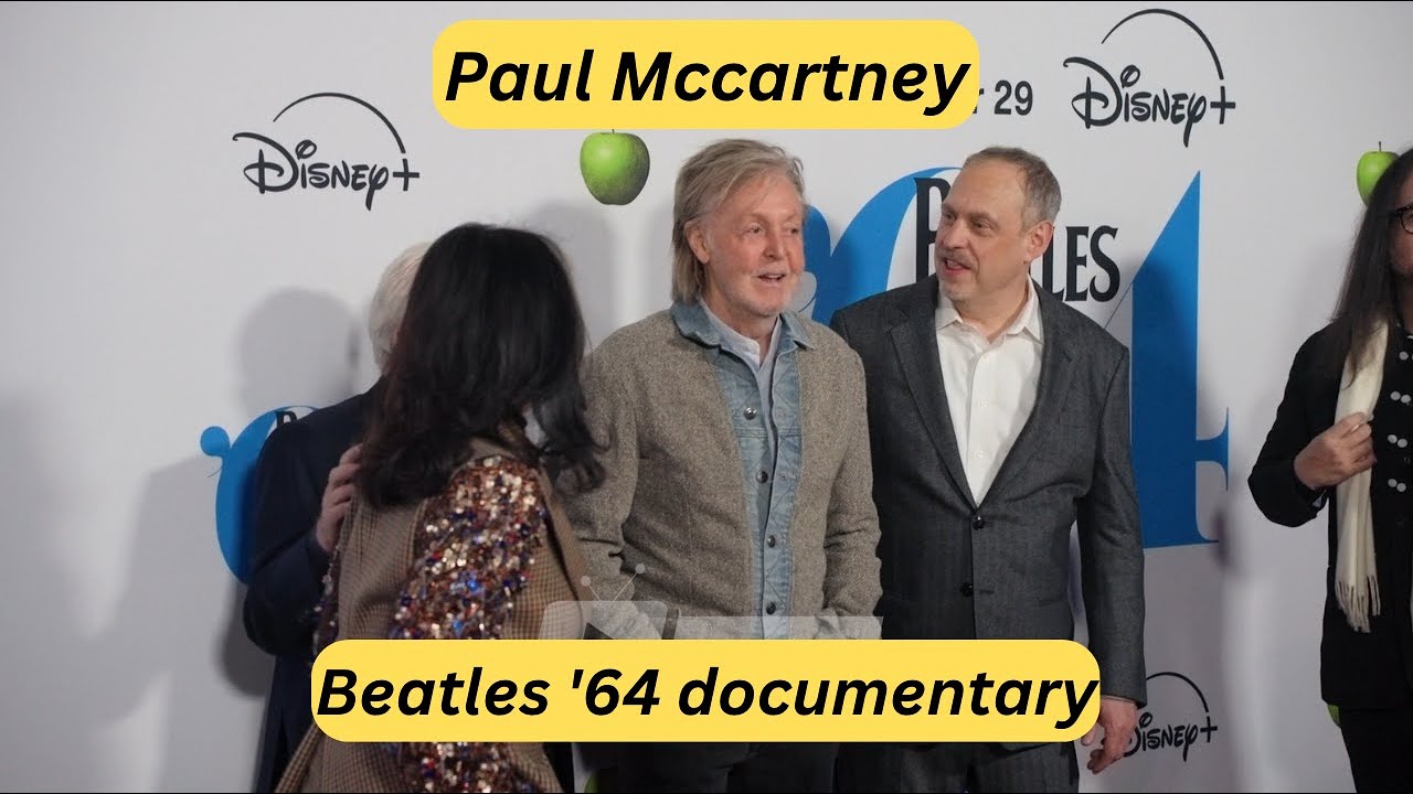 Paul Mccartney Attends Beatles '64 documentary premiere in NYC - YouTube