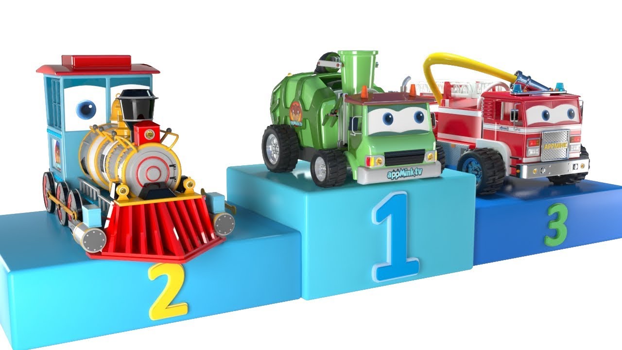 appMink Garbage Truck, Steam Train, Colors and Shapes, Alphabet & More ...