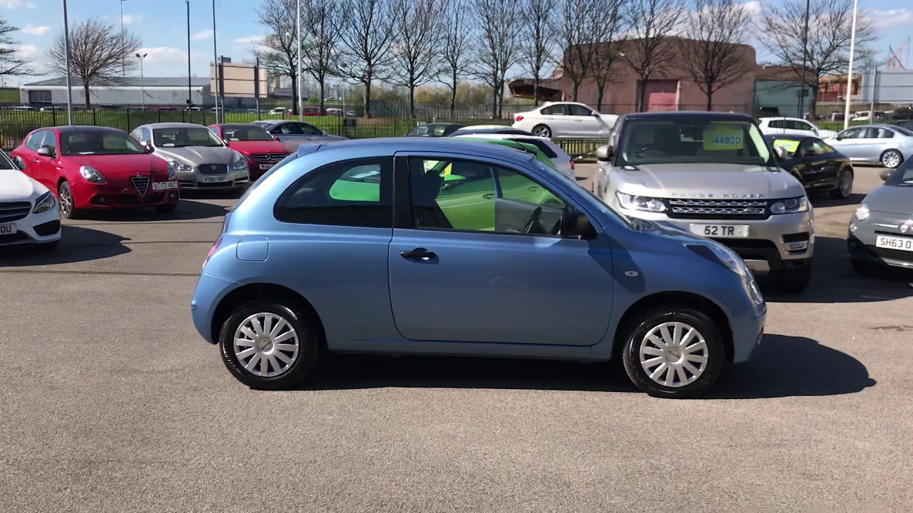blue Nissan Micra 1.2 16v Visia 3dr - YouTube