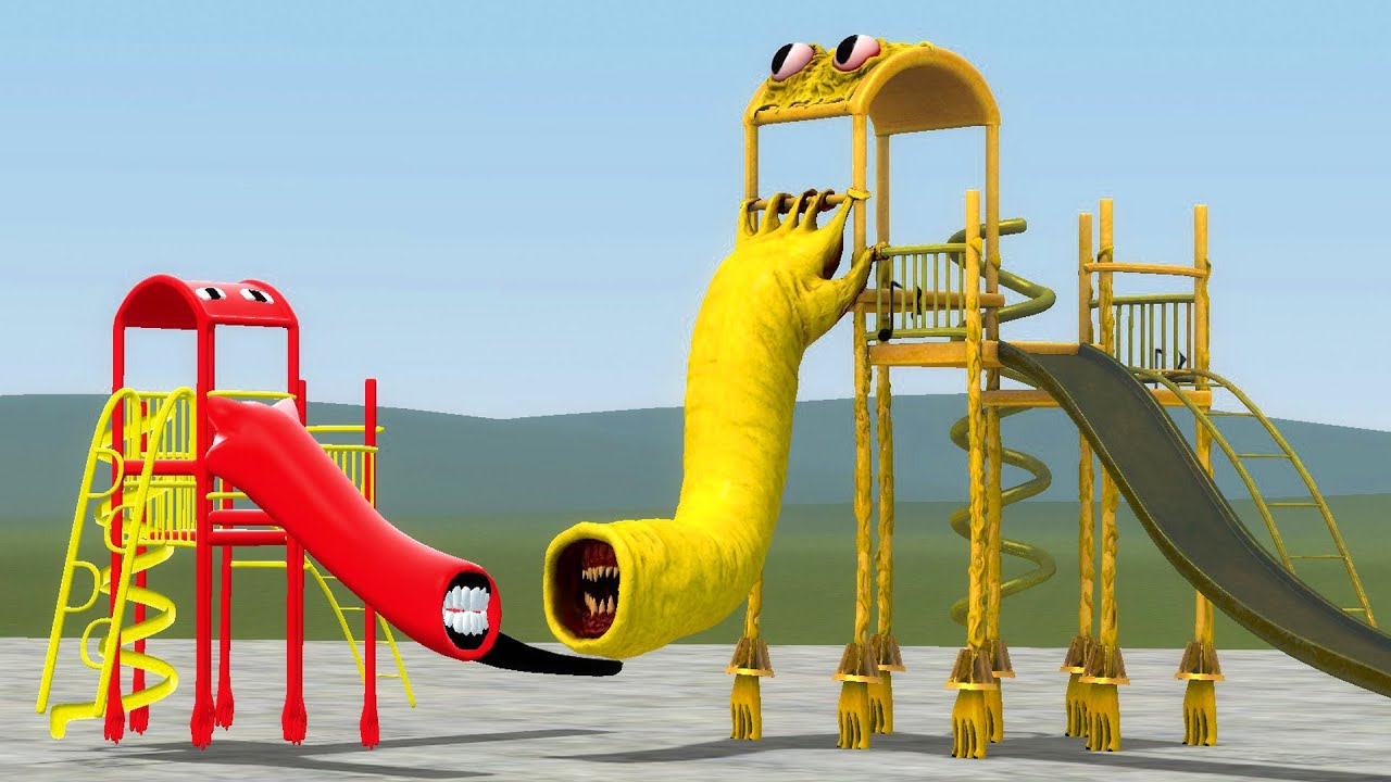 OLD THE EXTRA SLIDE VS NEW EXTRA SLIDE NIGHTMARE in Garry's Mod! - YouTube