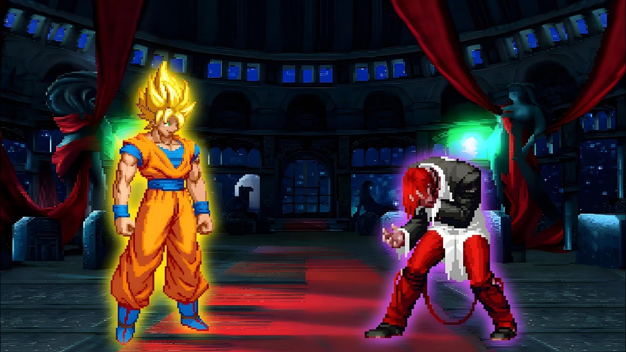 [DBZ vs KOF] Goku Hell vs Orochi Iori - YouTube