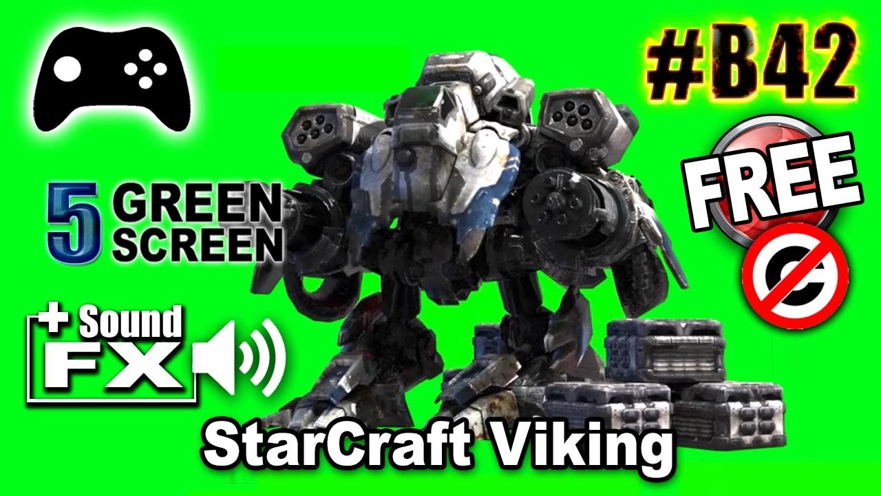 Starcraft Viking Green Screen 3D - YouTube
