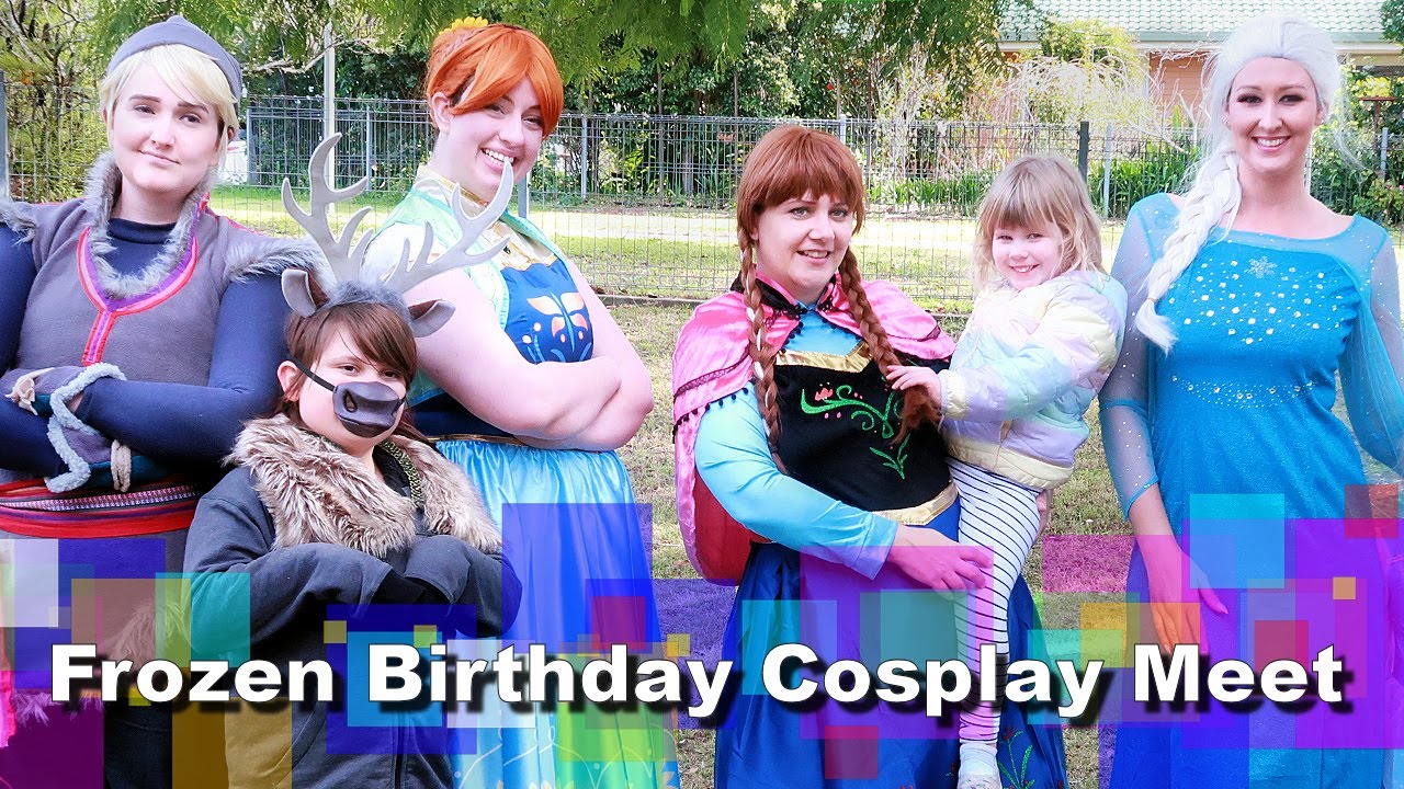 Frozen Birthday Cosplay Meet! - Crashing TWO birthdays in one! - YouTube
