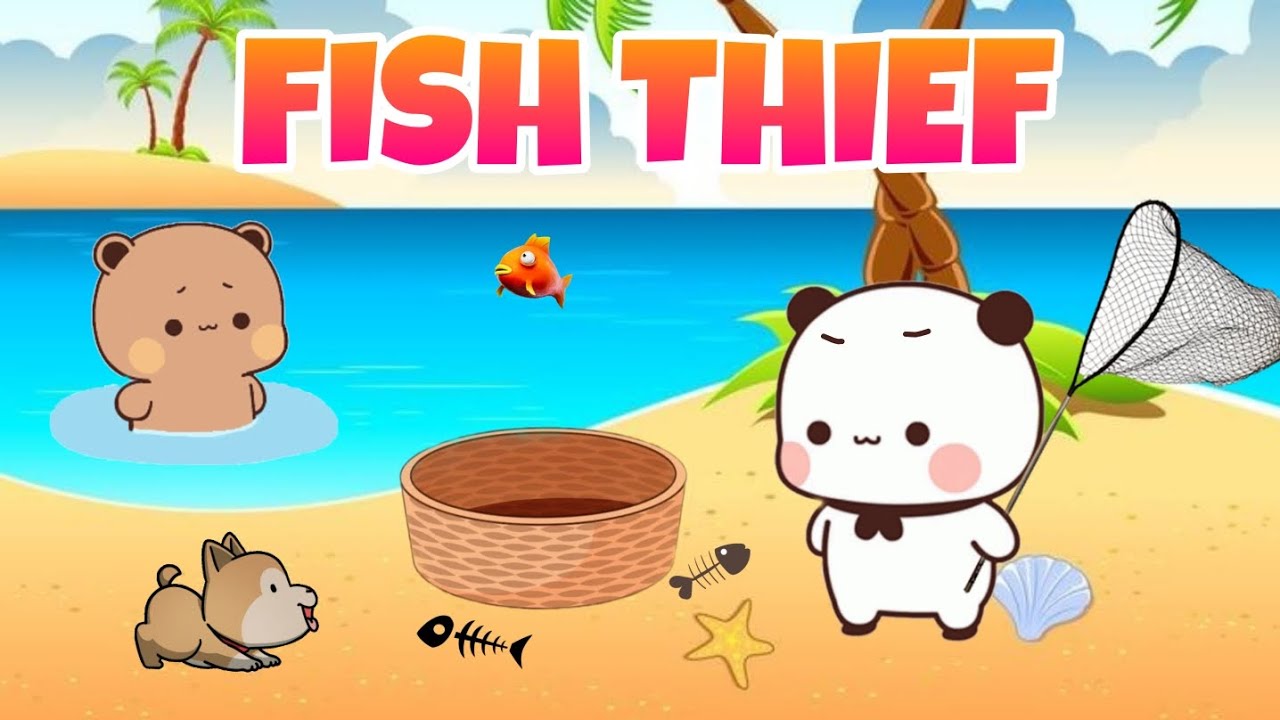 Fish Thief 🎣| Can Bubu dudu family catch the thief?|| Bubu Dudu Peach ...