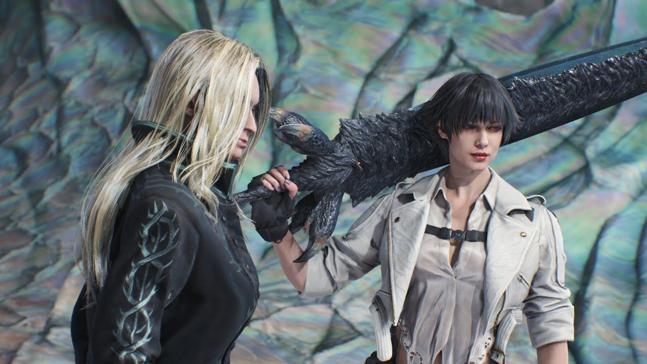 DMC5 - Lady & Trish Punch Nero (Cutscenes) - YouTube