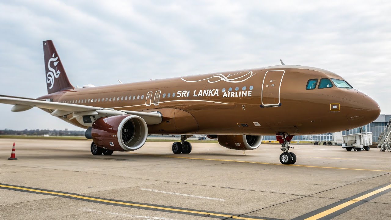 New Sri Lanka Airline A320 | World’s Most Unique Brown Livery Aircraft ...