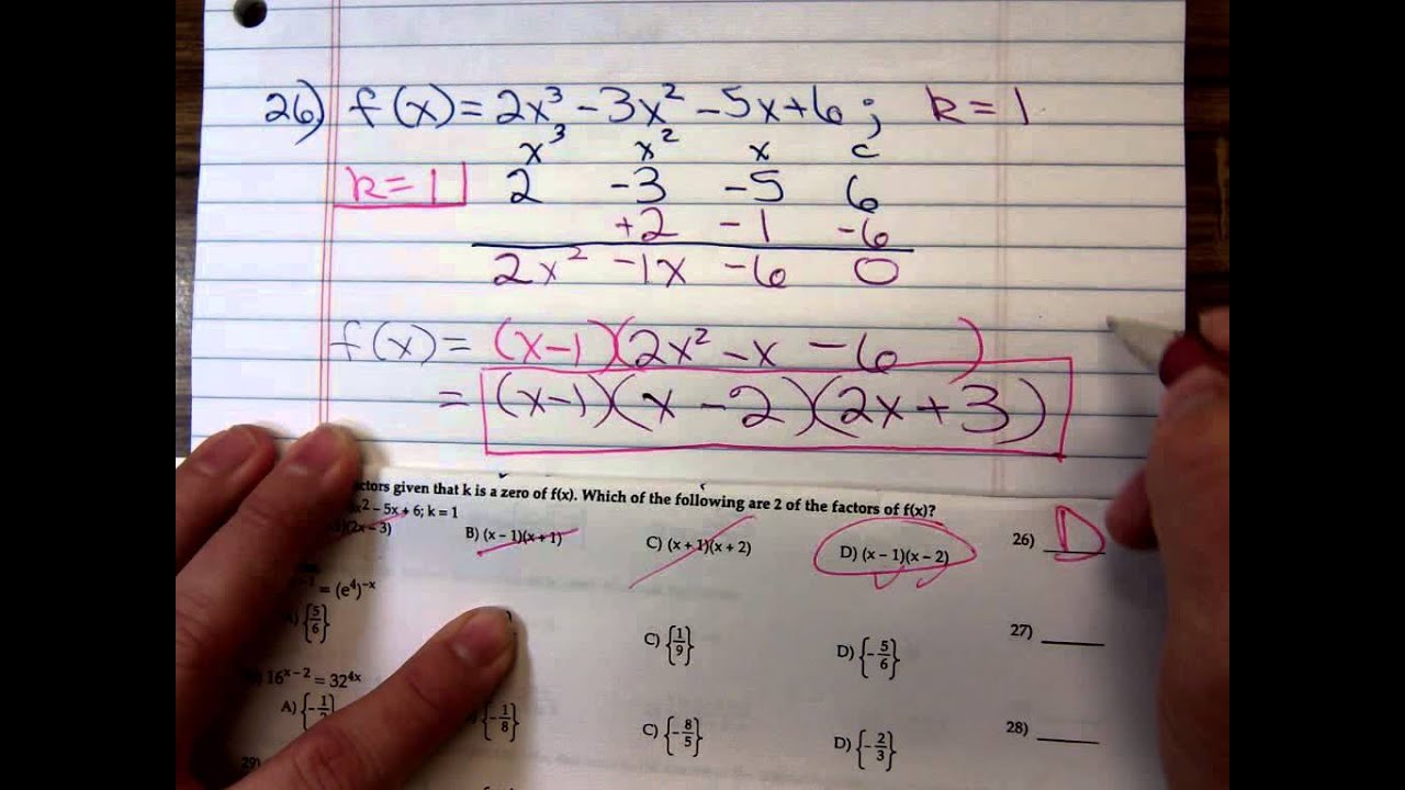 Math 1314 Final Exam Review Part 4 Problems 23 thru 30 - YouTube