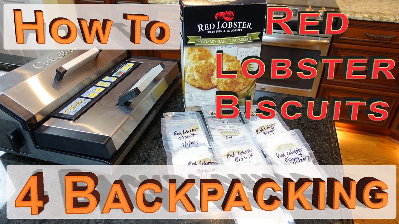 How To make Red Lobster Biscuit packets for backpacking - YouTube