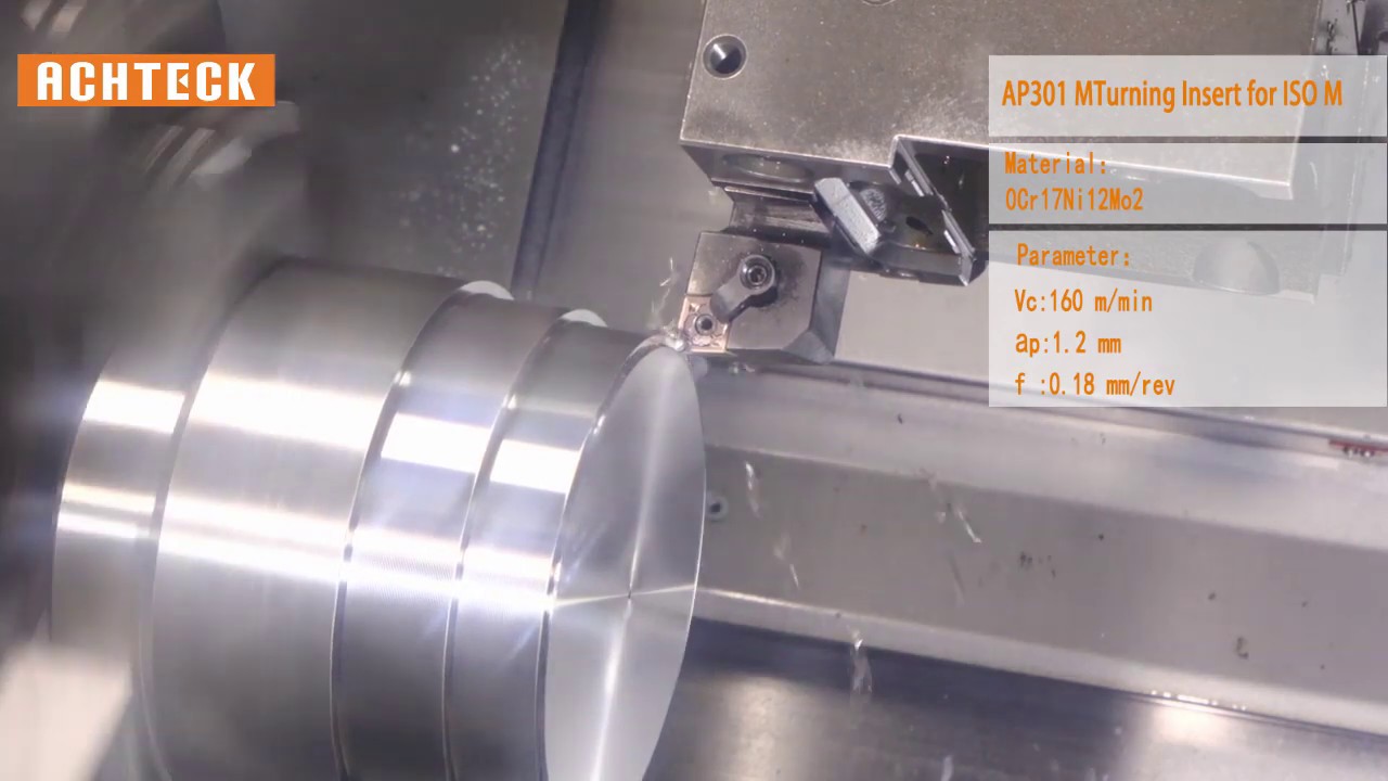 ACHTECK Turning STAINLESS STEEL - YouTube