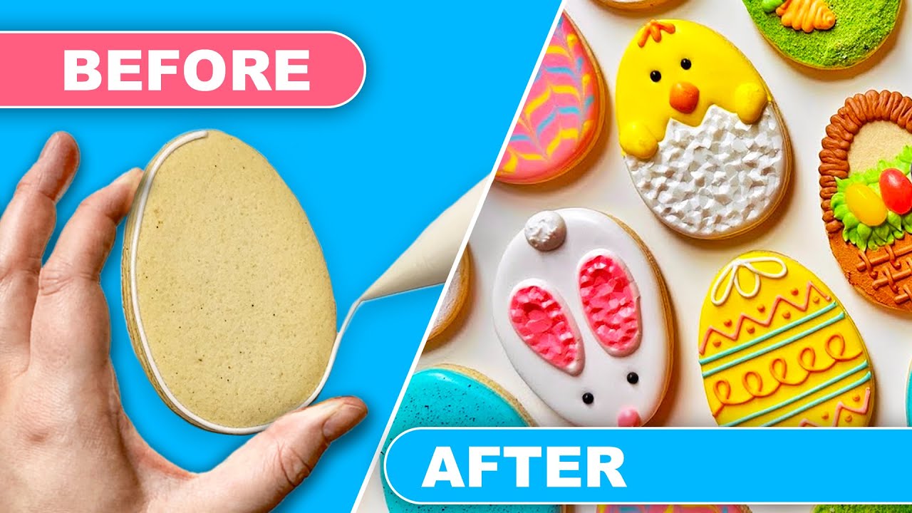 8 Adorable Easter Cookies Using One Shape! - YouTube