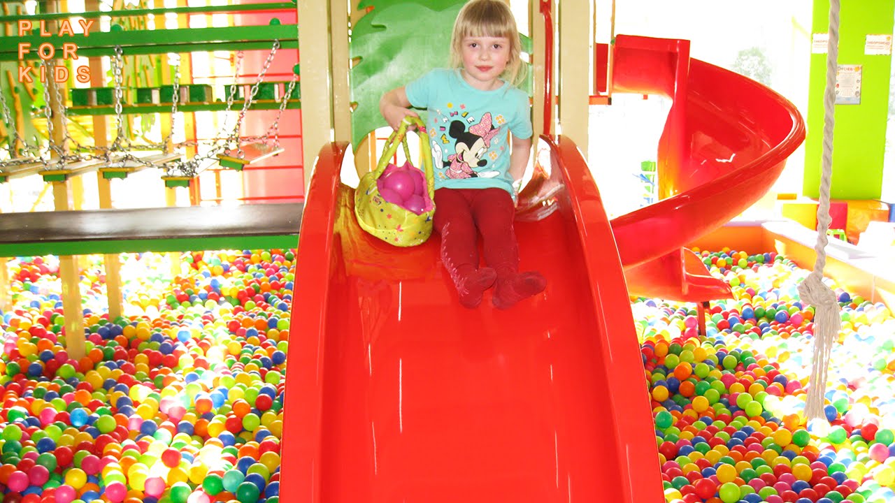 Indoor Playground Family Fun for Kids Play Center Slides Playroom with ...