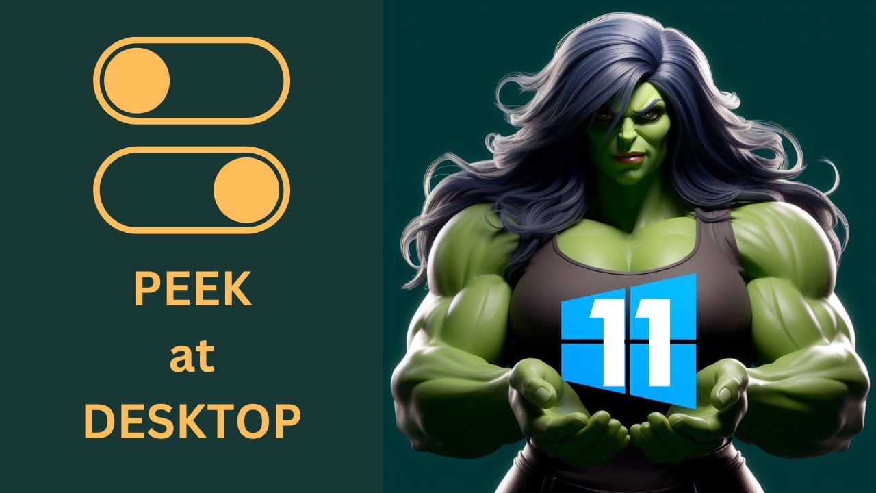 How to Enable or Disable Peek at Desktop on Windows 11 | GearUpWindows ...
