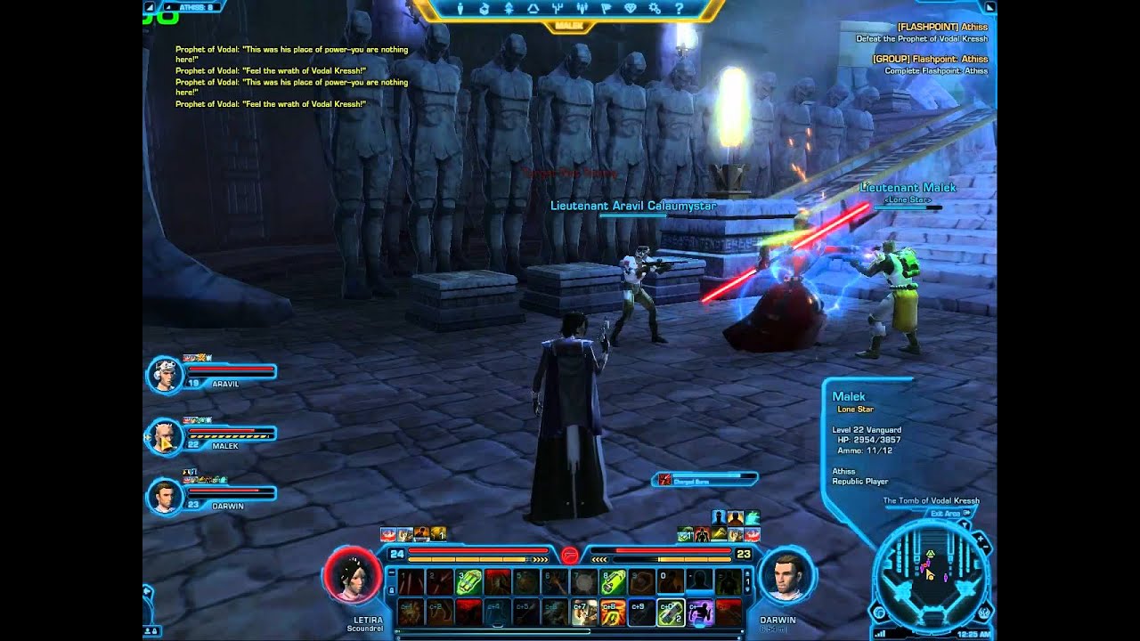 (SWTOR) Athiss Flashpoint: End Boss - Prophet of Vodal Kressh - YouTube