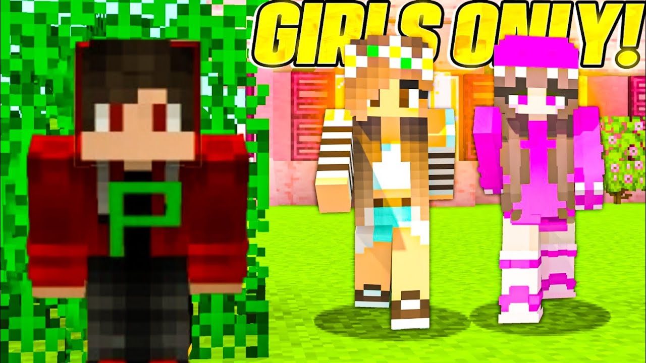 I Secretly Joined a 'GIRLS ONLY' Server in Minecraft... - YouTube