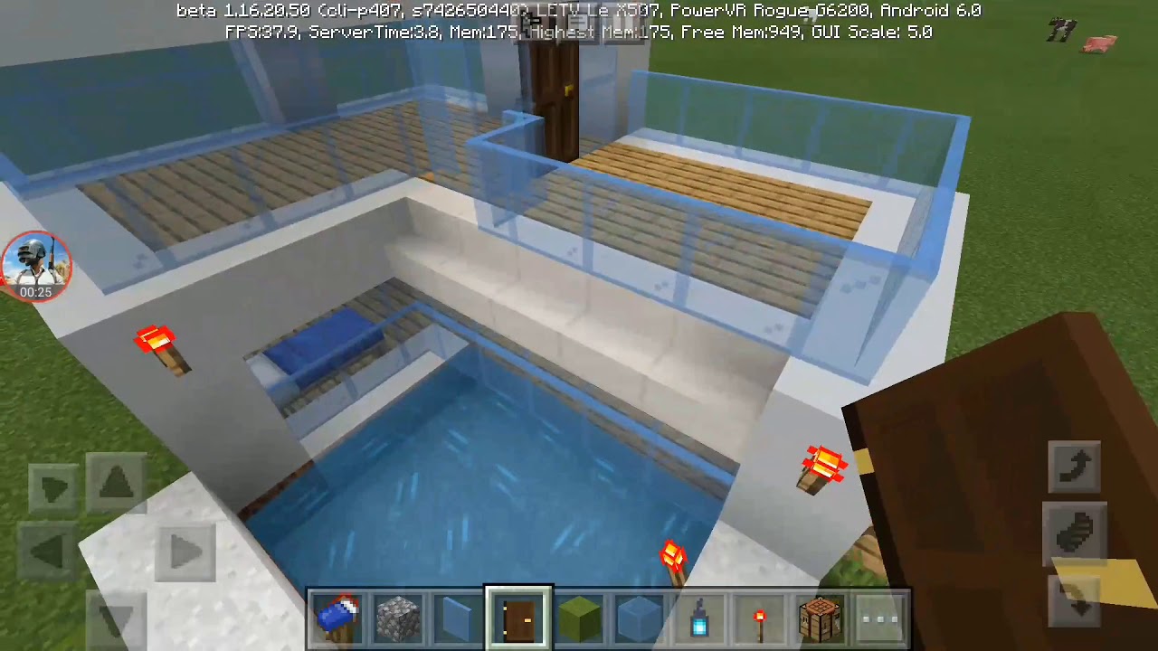 My first house in Minecraft mobile part-1 - YouTube