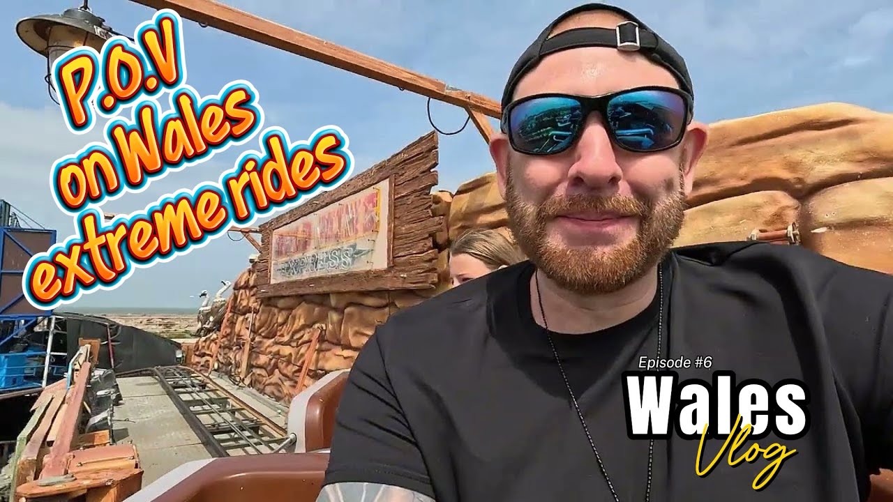 We check out Knightly’s Fun Park and get POV on the rides on our Wales ...