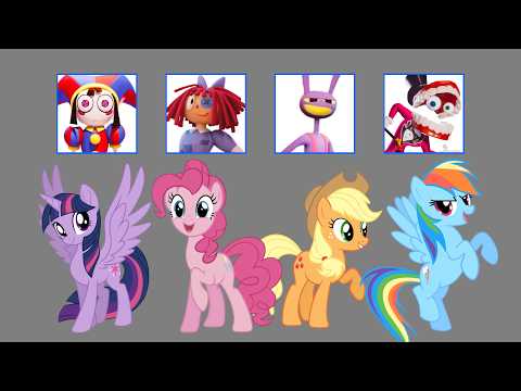 My Little Pony into the Digital Circus | Twilight Sparkle, Applejack, Pomni & Ragata